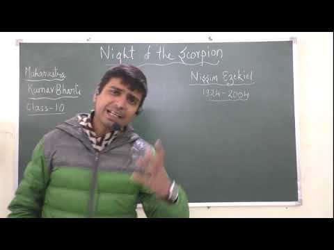"NIGHT OF THE SCORPION" POEM CLASS 10 ENGLISH (KUMARBHARTI BOOK) BY ...