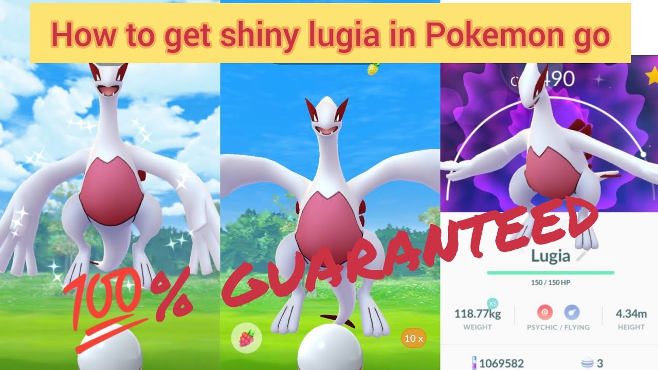 How to get shiny lugia in Pokemon go || New trick to get shiny lugia in ...