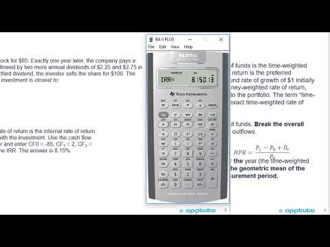 calculate and compare the money-weighted and time-weighted rates of ...