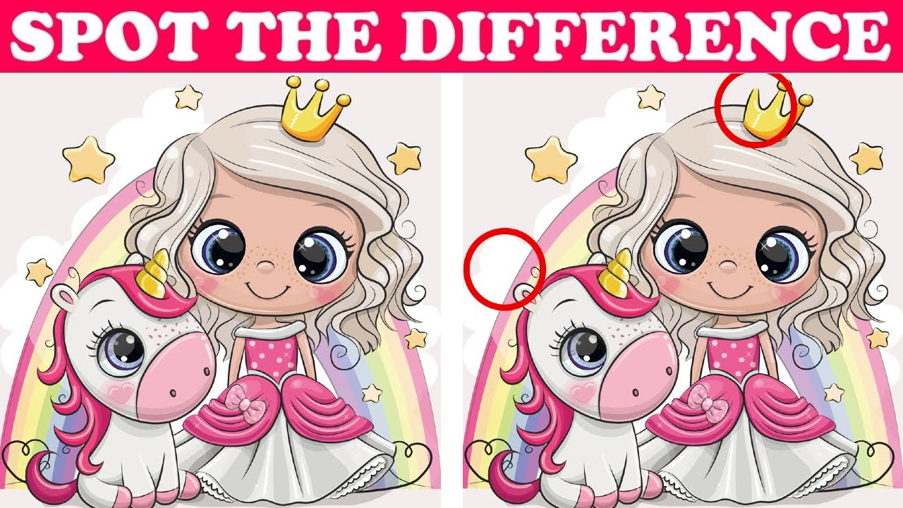 👑 💎 Princess 👑👸 Spot the Difference | Find the Differences | Royal ...