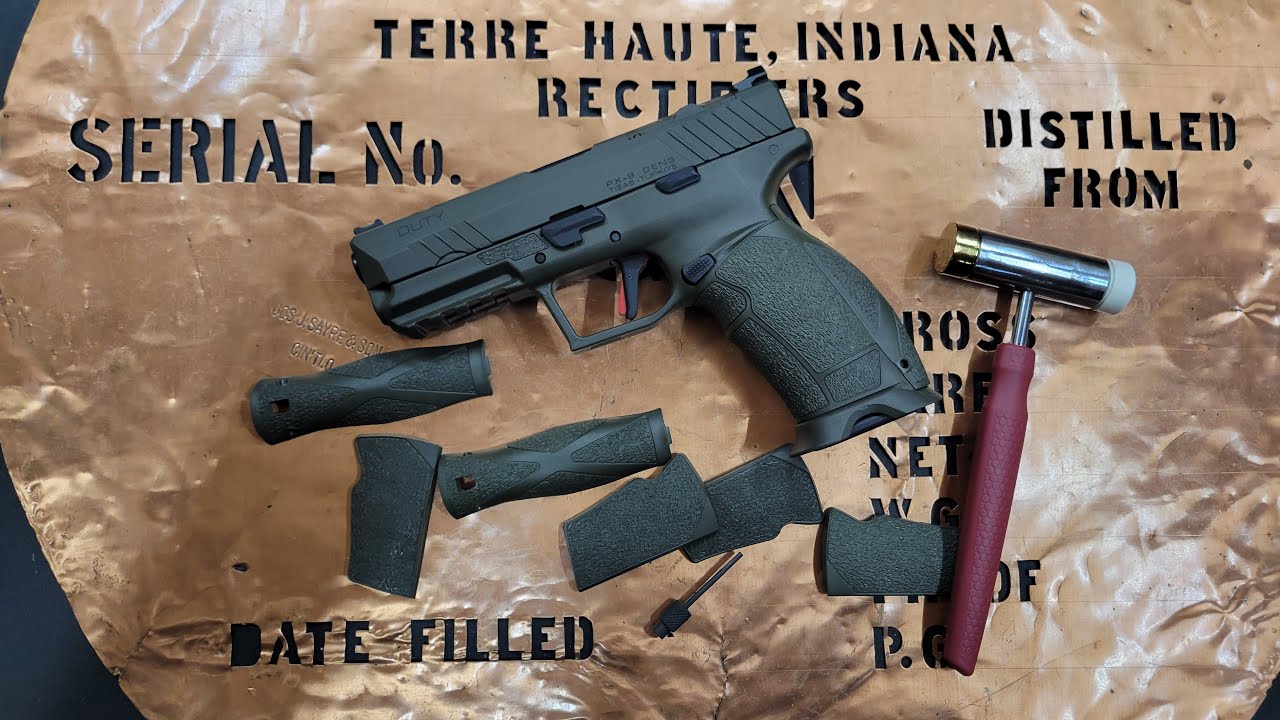Tisas PX 9 Duty Changing Back-strap Side Panels and Adding the Mag-well ...