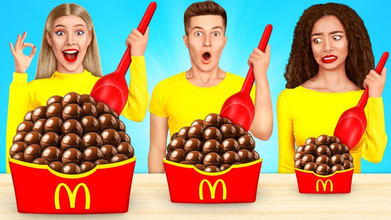 Big vs Medium vs Small Food Challenge | Funny Situations with Food by X ...