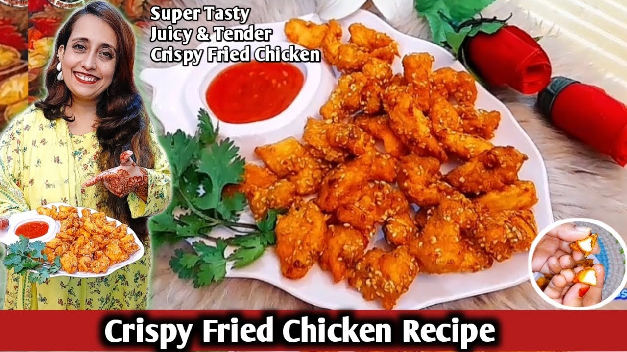 Crispy Fried Chicken Recipe |Super juicy & tender Crispy fried chicken ...