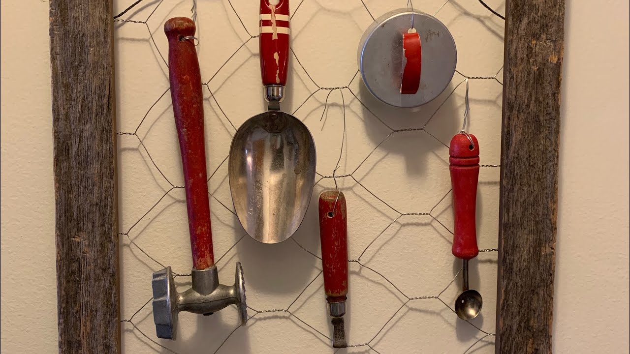 Farmhouse Vintage Tool Display DIY March 16, 2019 - YouTube