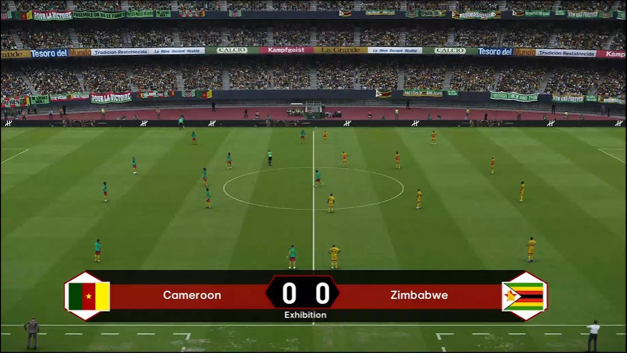 Cameroon vs Zimbabwe | Afcon Qualifiers | PES 2021 | Live Football ...