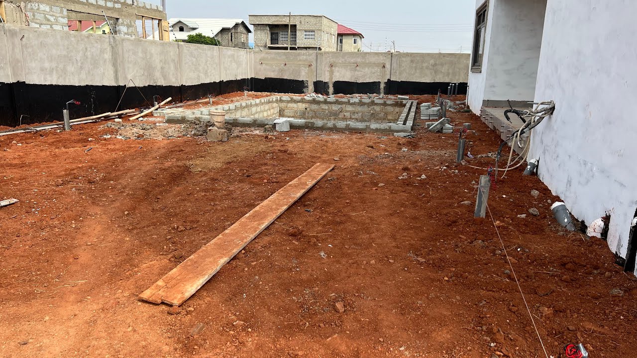 Building in Ghana | Swimming Pool Continuation and Lighting System for ...