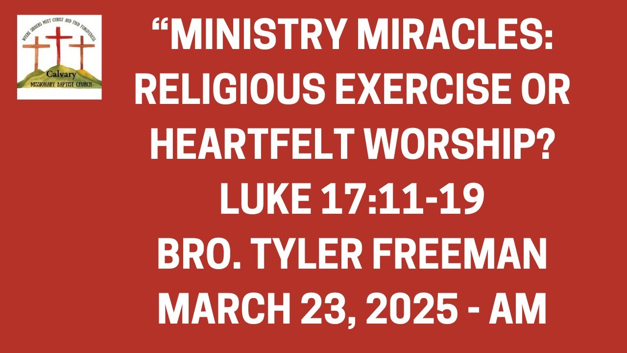 Ministry Miracles: Religious Exercise or Heartfelt Worship? - YouTube