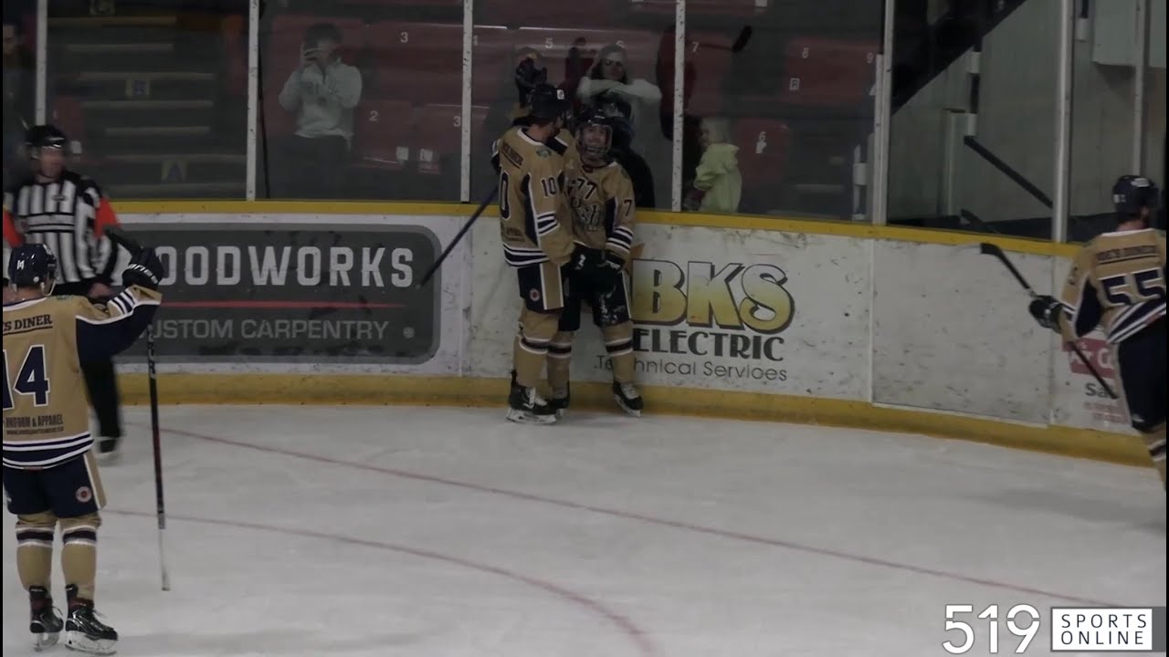 OSHL Hockey - Elora Rocks vs Stratford Fighting Irish - YouTube