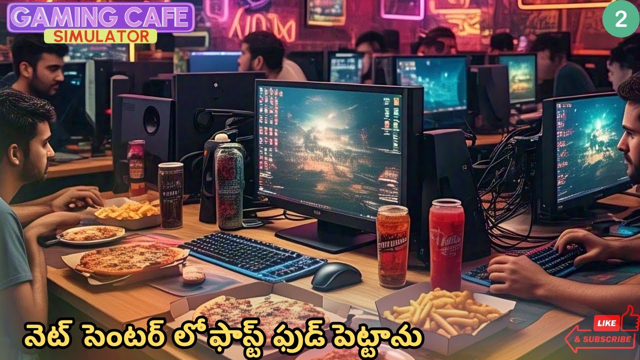 Food & Drinks In Our Gaming Cafe Simulator In Telugu |TWP Telugu Gamer ...