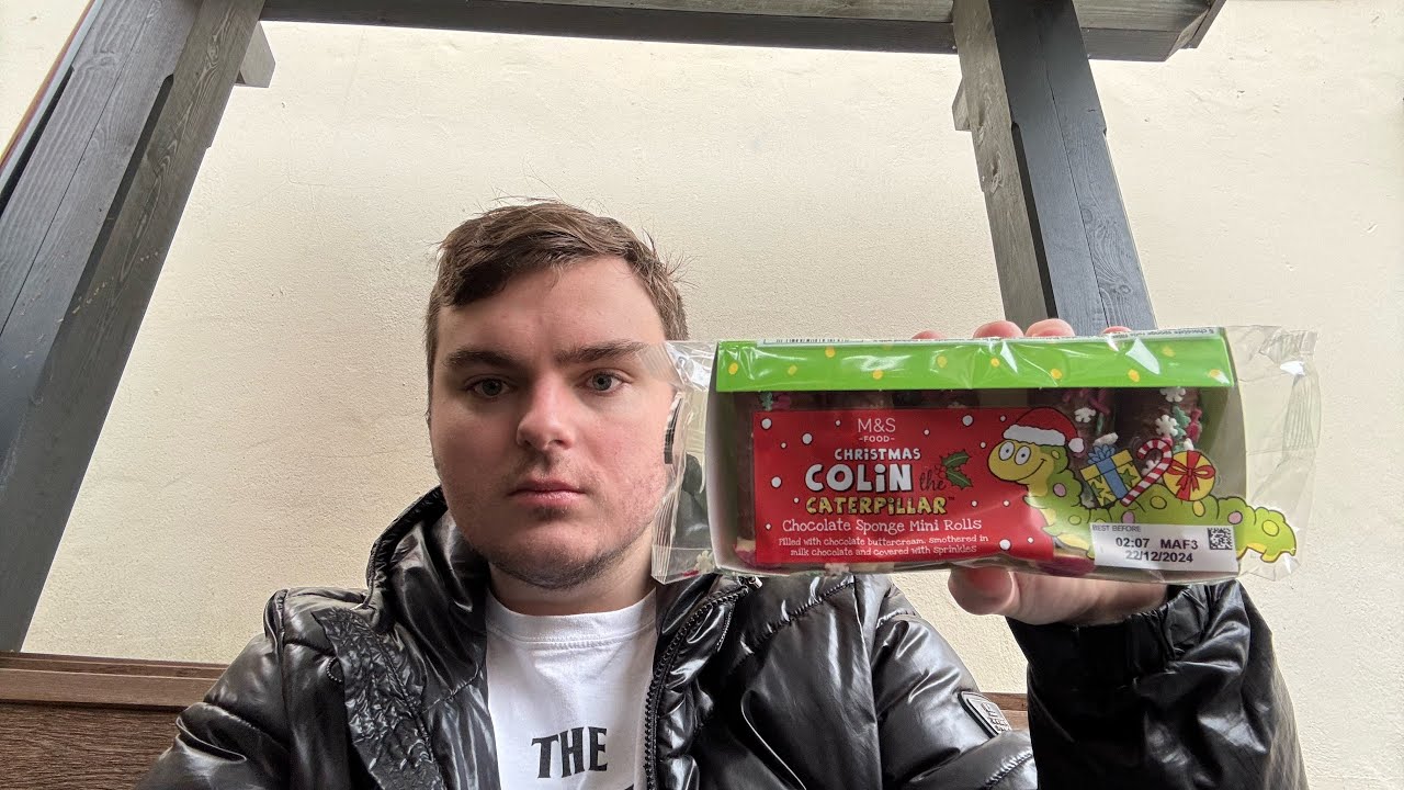 M&S FOOD CHRISTMAS COLIN CATERPILLAR MINI CHOCOLATE SPONGE ROLLS REVIEW ...