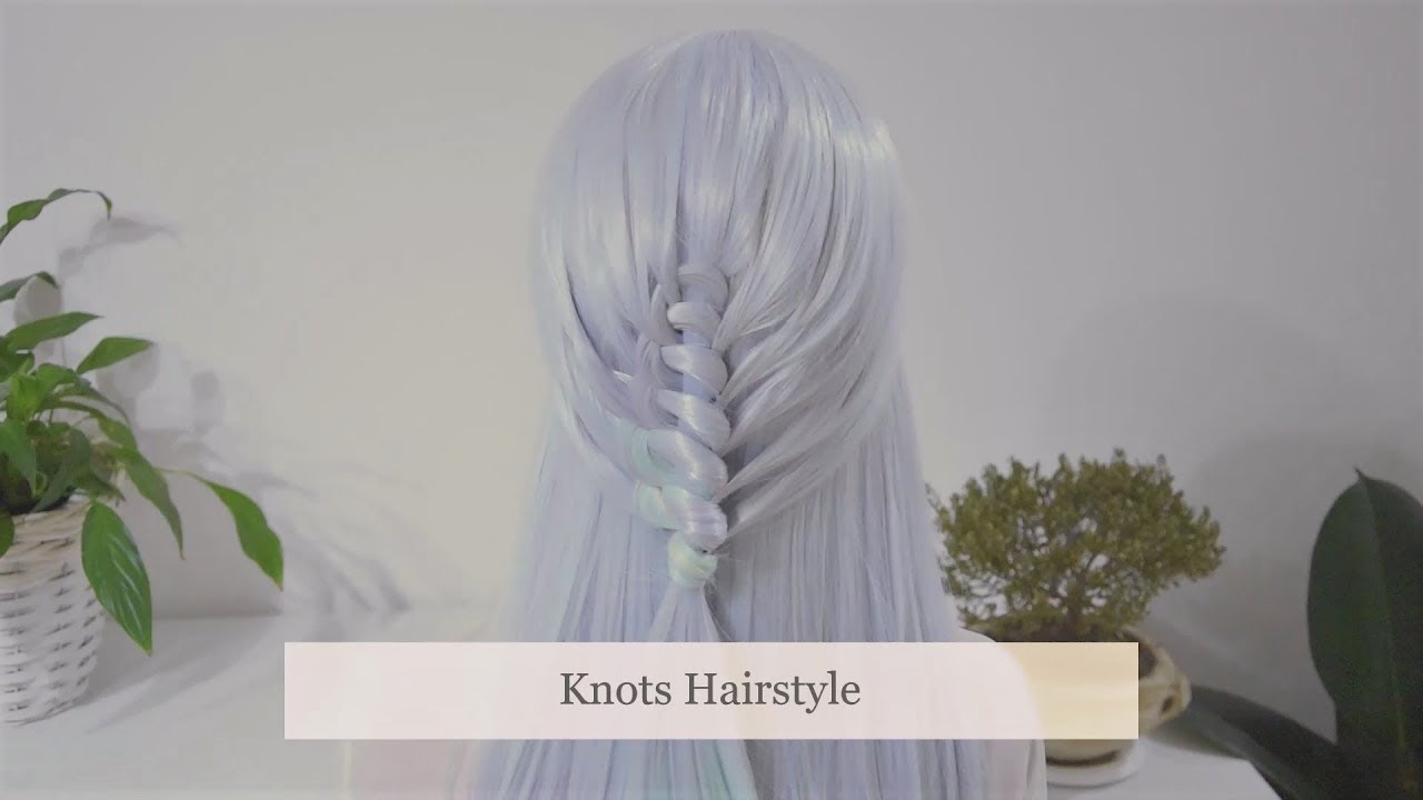 💙Easy Knotted Loop Crochet Braid 💙Hairstyles for long Hair - YouTube