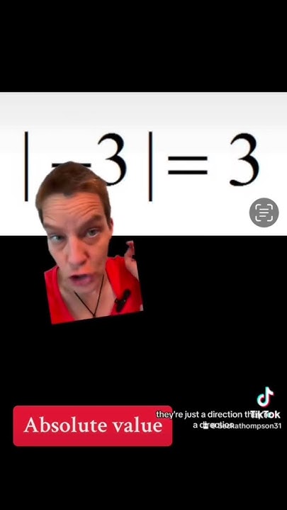 Absolute value. Negative numbers. #foryou #absolutevalue #math # ...