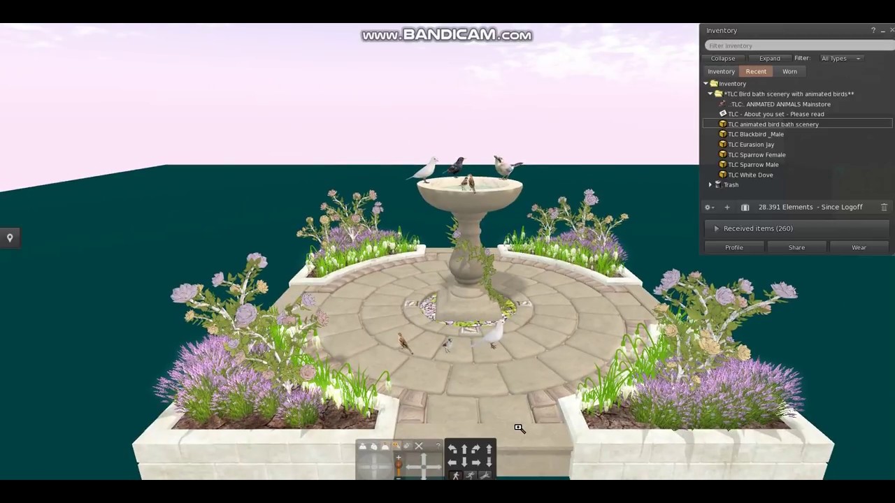 TLC 'animated bird bath scenery' - how to control sound - YouTube