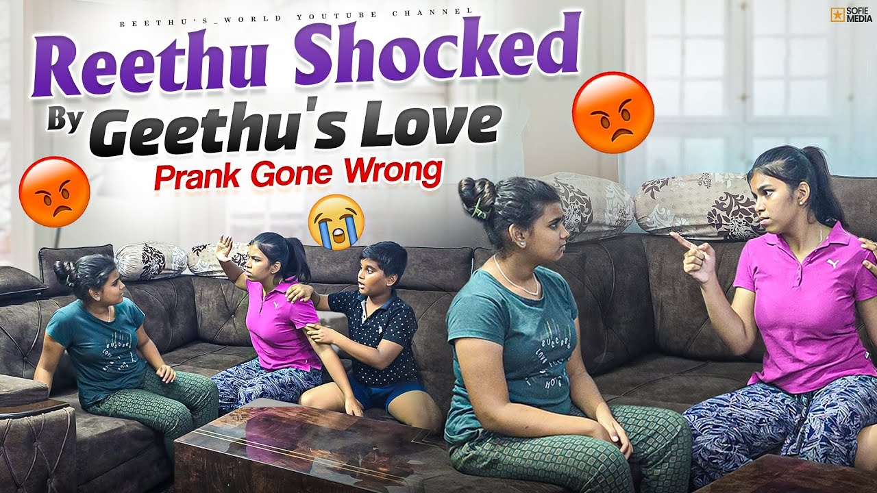 Reethu Shocked by Geethu's Love Prank ||పాపం geethu ని కొట్టిన | Prank gone wrong | @Reethu's ...