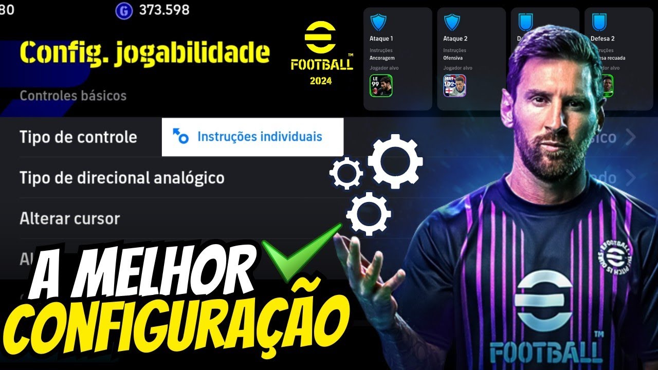 ATUALIZADAS! MELHOR CONFIGURAÇÃO EFOOTBALL 2024 MOBILE - YouTube