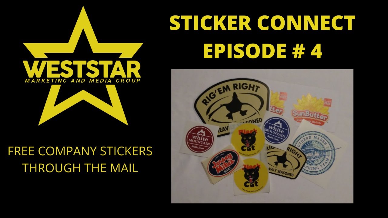 Sticker Connect Episode # 4 - Free Stickers By Mail - YouTube
