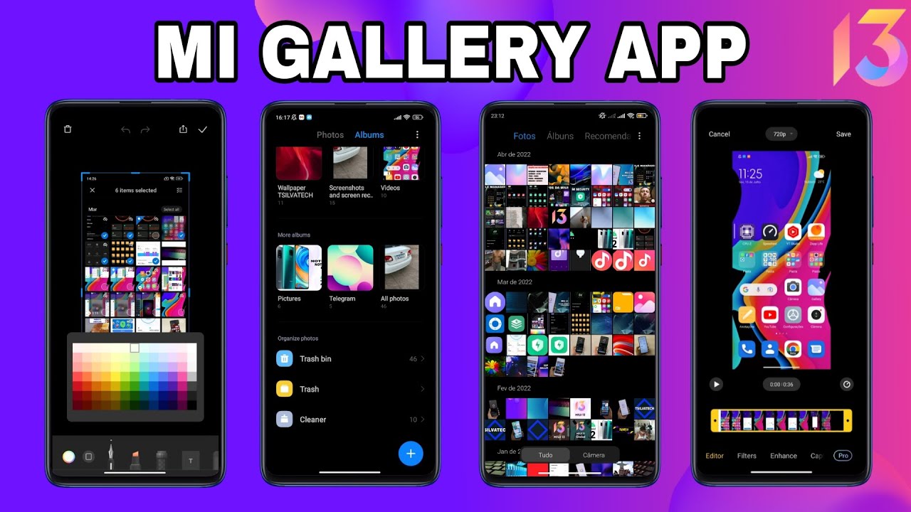 Oficial - Mi GALLERY App - GALLERY EDITOR - Miui 13 - Novo RECURSO ...