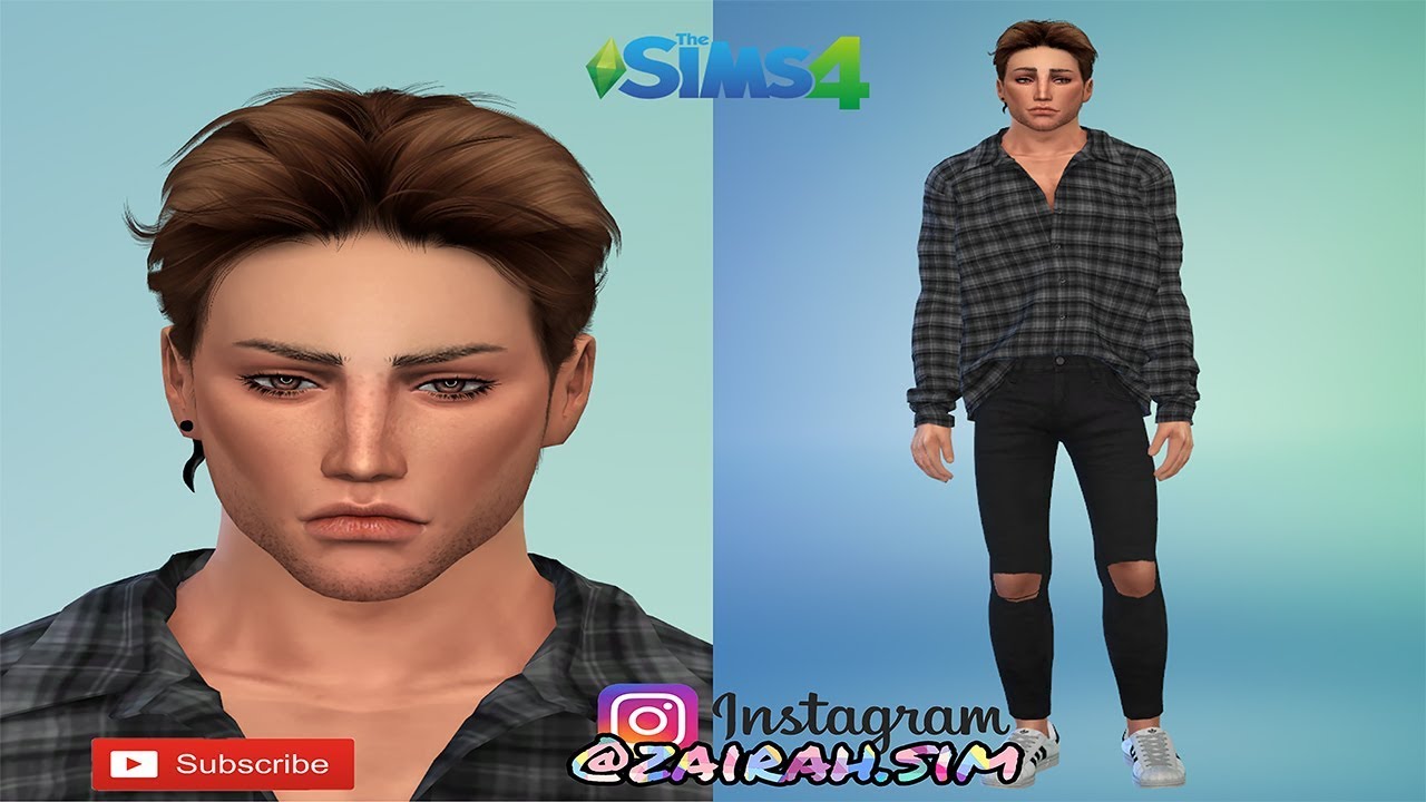 Create a Male Sim + Download - The Sims 4 - YouTube