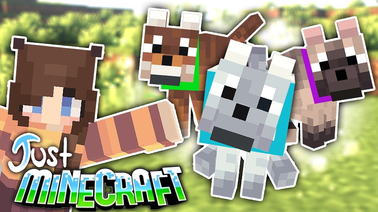 Wolf Wrangling! | Just Minecraft | Episode 6 - YouTube