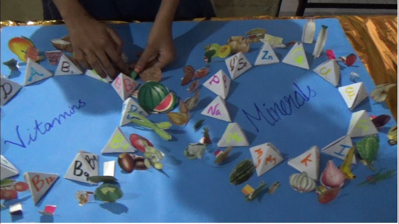 Uses of Vitamins and Minerals || Science Exhibition || - YouTube