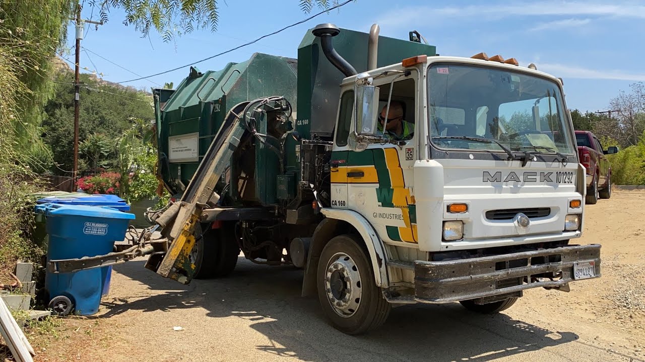 Waste Management Mack Midliner Amrep Octo ASL 101292 - YouTube
