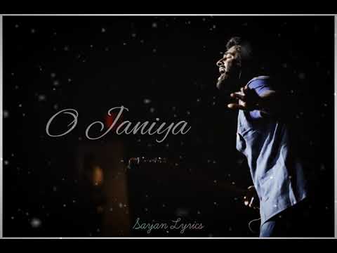 O Janiya Lyrics | Arijit Singh | WhatsApp Status Video | Wedding Pullav | Sayan Lyrics