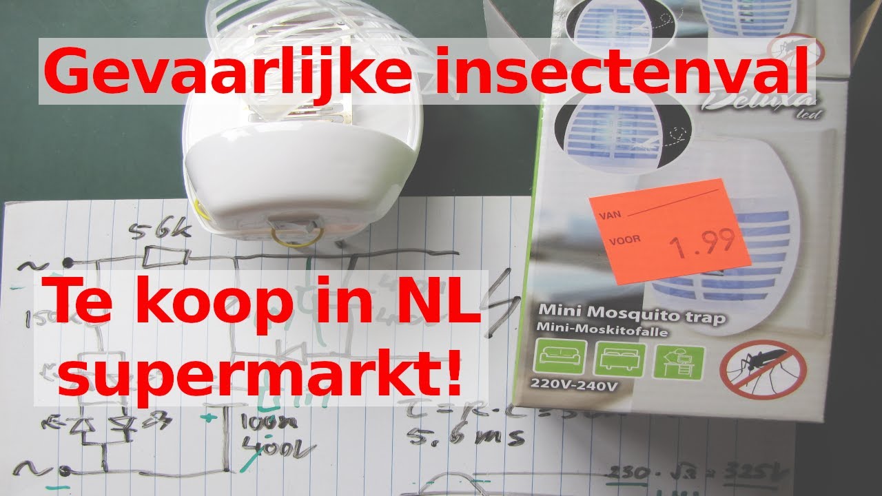 Gevaarlijke insectendoder (met schema) - YouTube