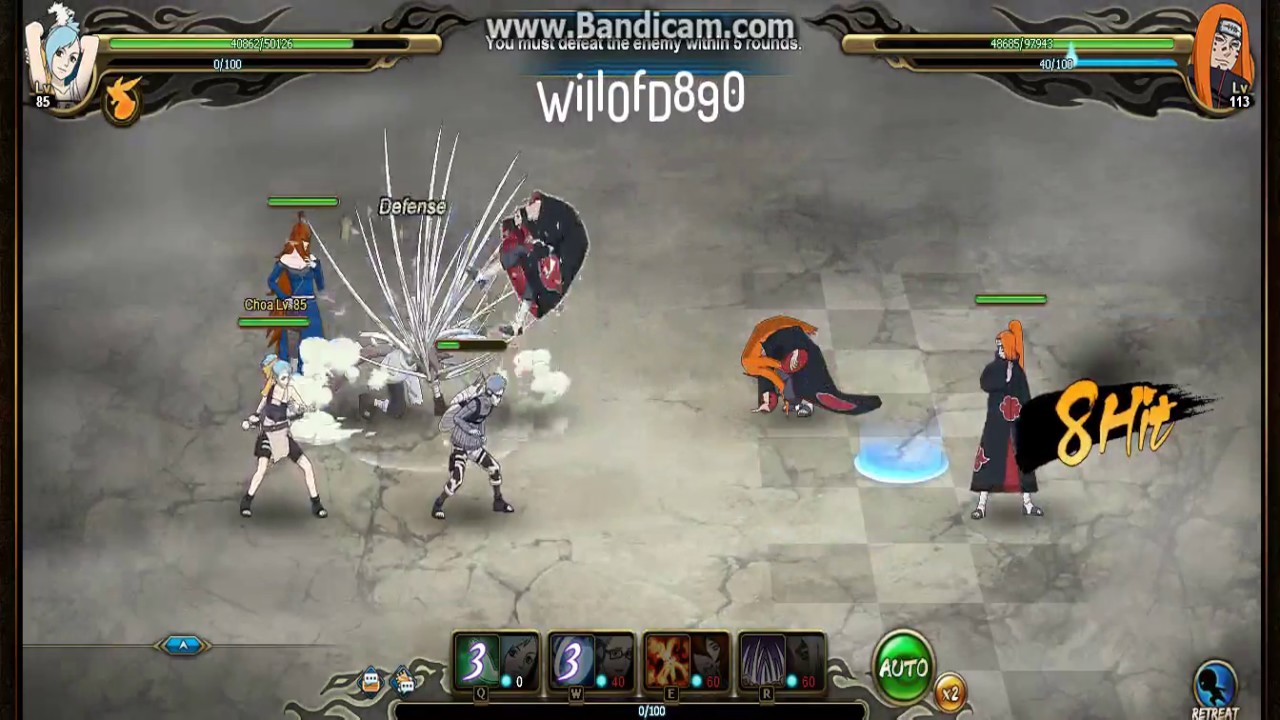 Naruto Online: Ninja Exam Lv 125 | Water Main (Azure Fang) - YouTube