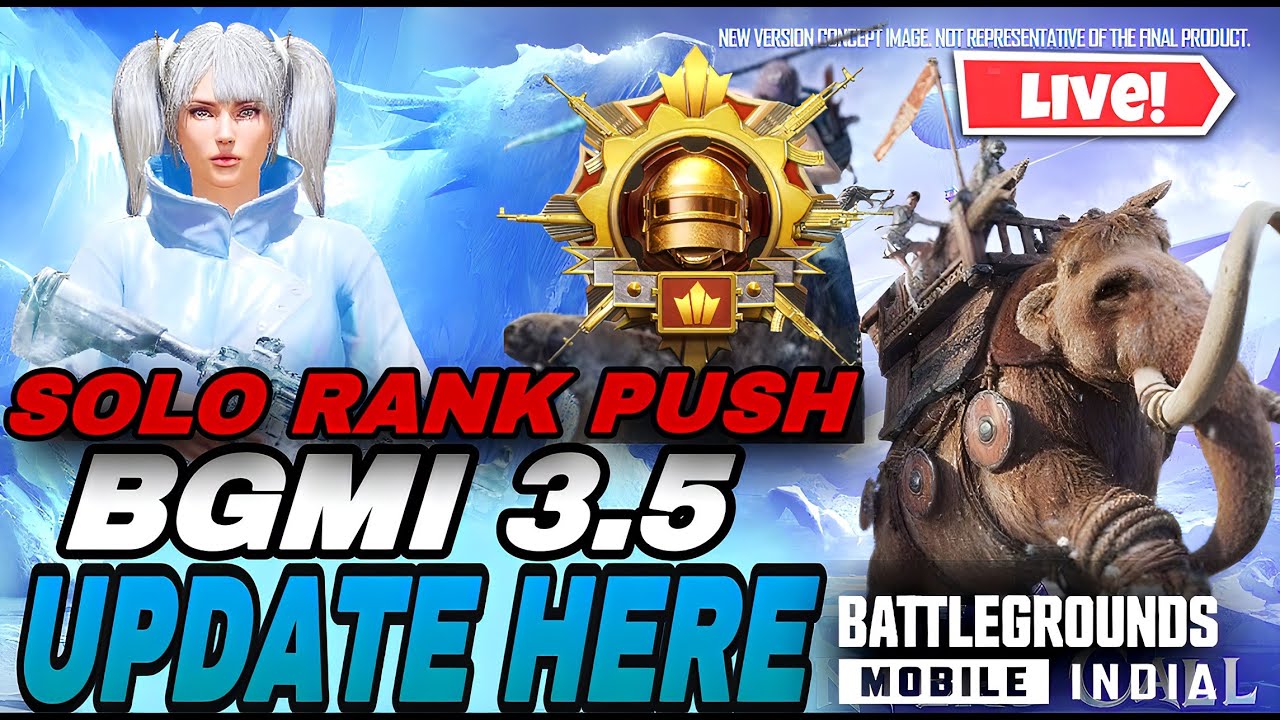 BGMI 3.5 UPDATE HERE #bgmilive #live - YouTube