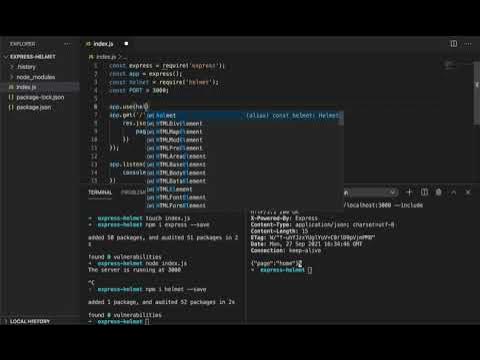 Helmet NodeJS | Middleware NodeJS - YouTube