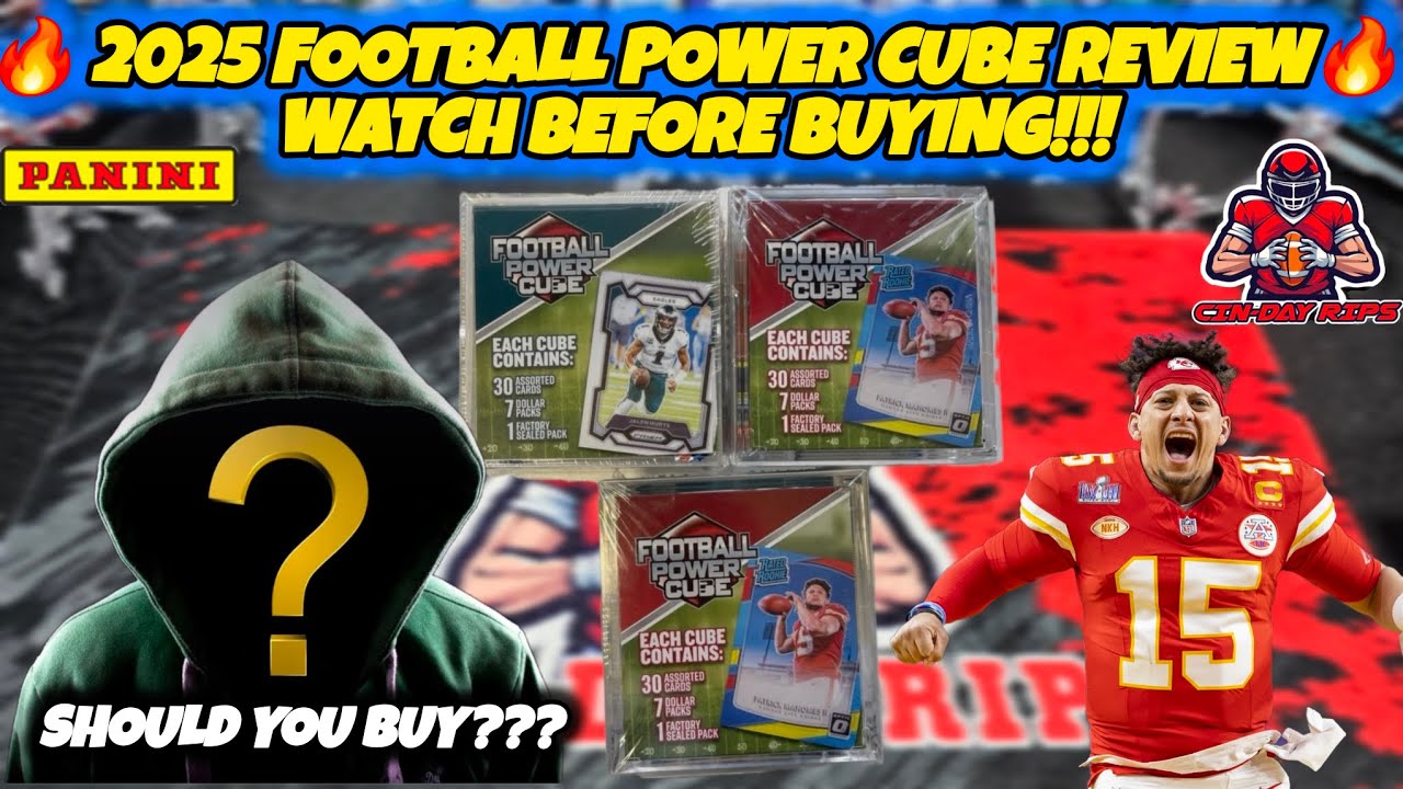 ARE THESE WORTH BUYING? 2025 FOOTBALL POWER CUBE BOX REVIEW!! #panini # ...