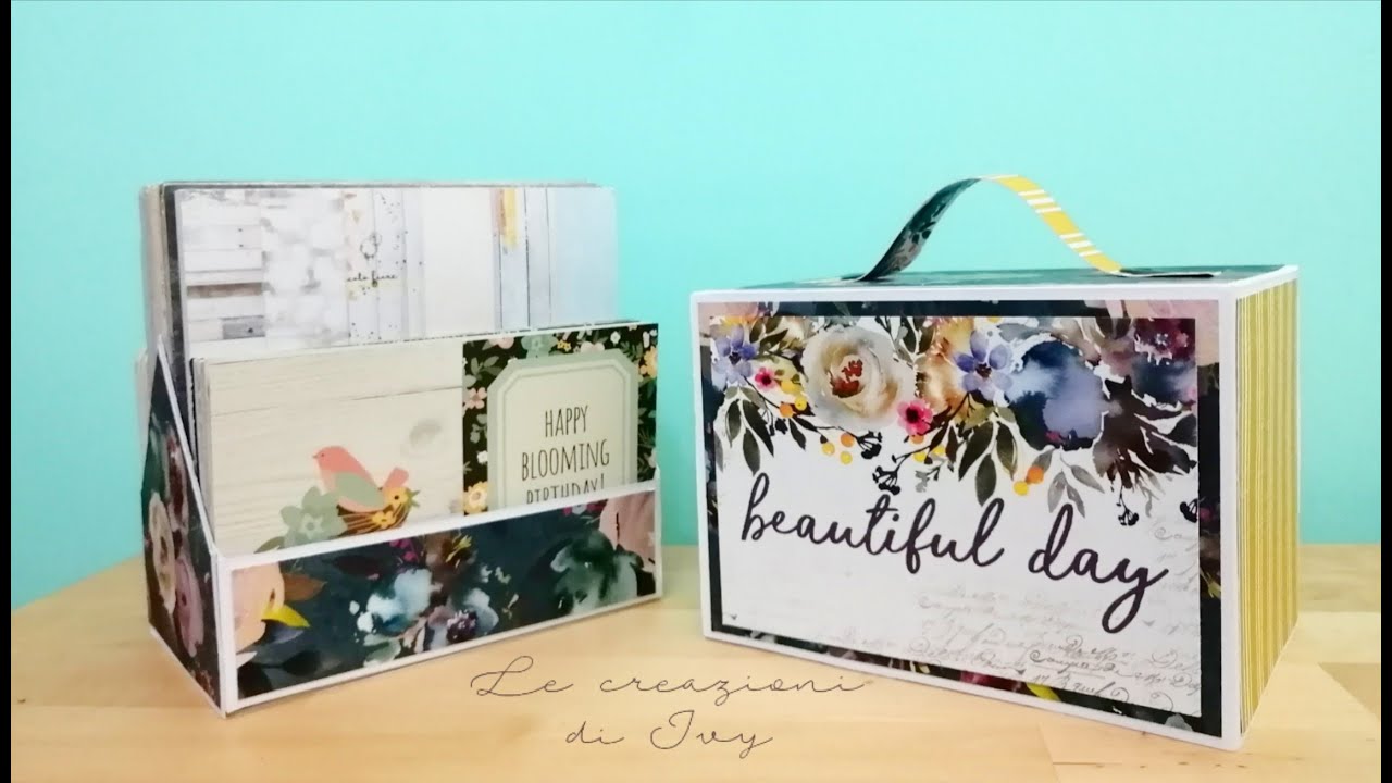 Tutorial Box Organizer paper pad 6x6 - YouTube