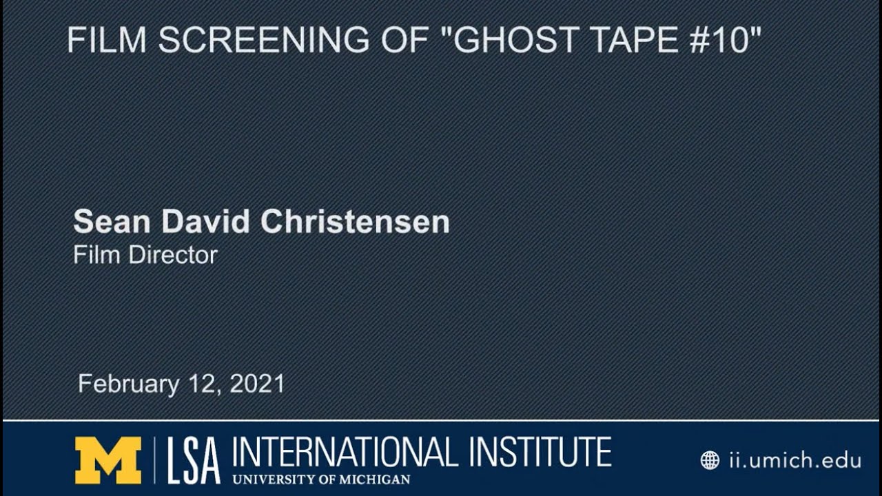 Film Screening of "Ghost Tape #10" - YouTube