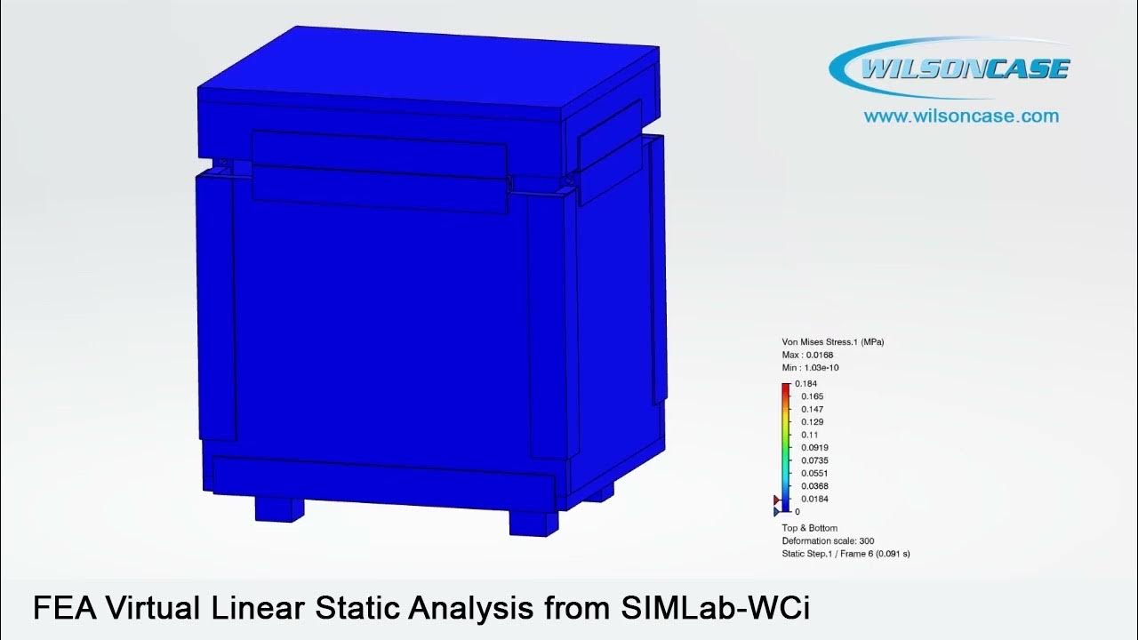 FEA Virtual Linear Static Analysis from Wilson Case SIMLab-WCi shipping cases - YouTube