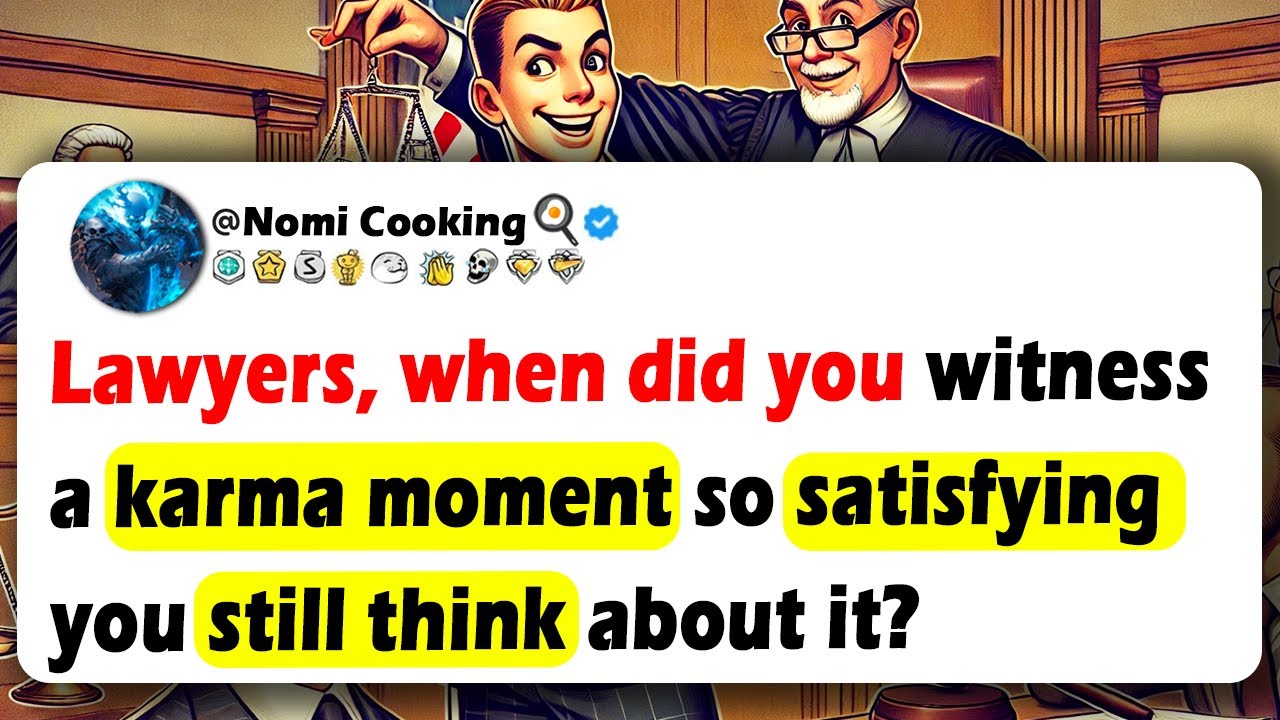 Lawyers, When Did You Witness A KARMA Moment So SATISFYING You Still ...