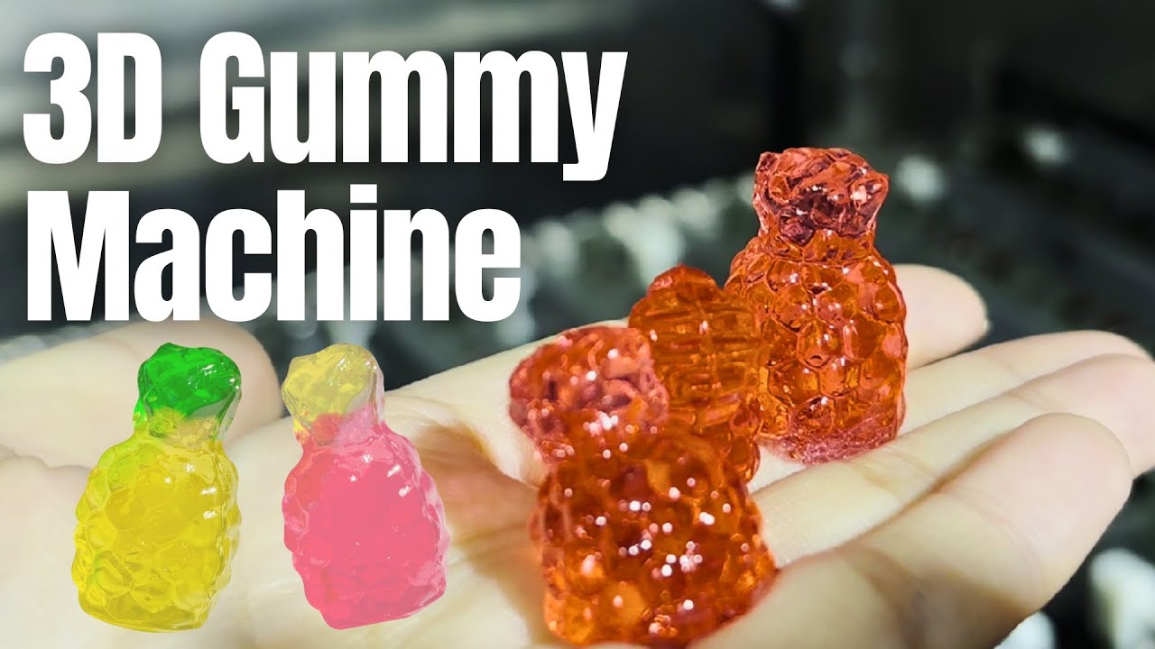 SINOFUDE 3D Gummy Candy Production Line THC/CBD Soft candy making ...