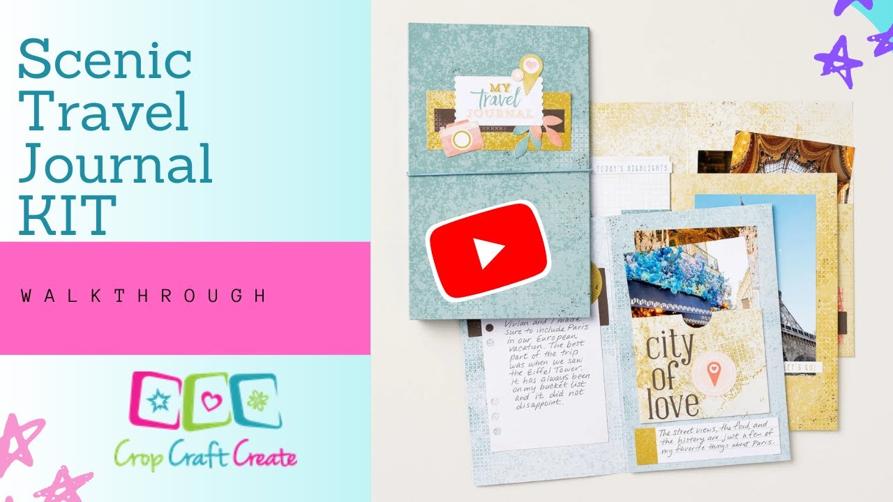 Travel Journal Kit - created! - YouTube