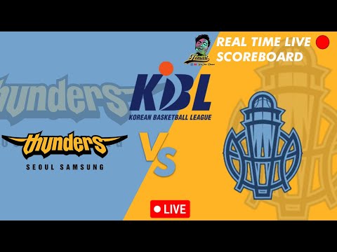 LIVE🔴Seoul Samsung Thunders VS Goyang Carrots Jumpers KBL Korean Basketball League | KBL Live