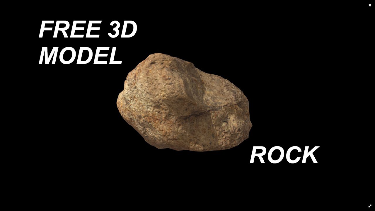 FREE Rock 3D Model - YouTube