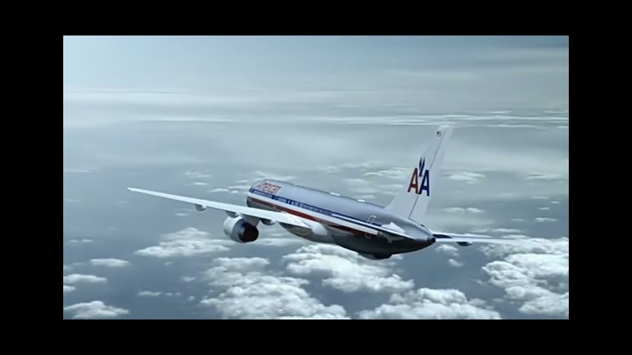 American airlines flight 77 crash animation - YouTube