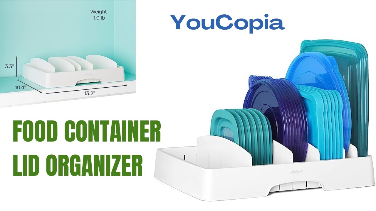 YouCopia StoraLid Food Container Lid | Youcopia Lid Organizer | Best ...