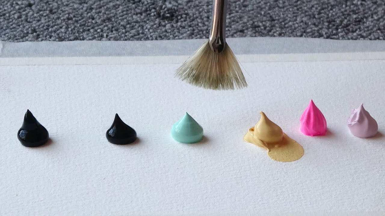 How to use these 6 lumps of paint to paint snowy mountain night scenes ...