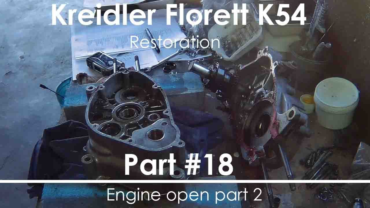 Kreidler Florett K54 - Part #18 (Engine open part 2) - YouTube