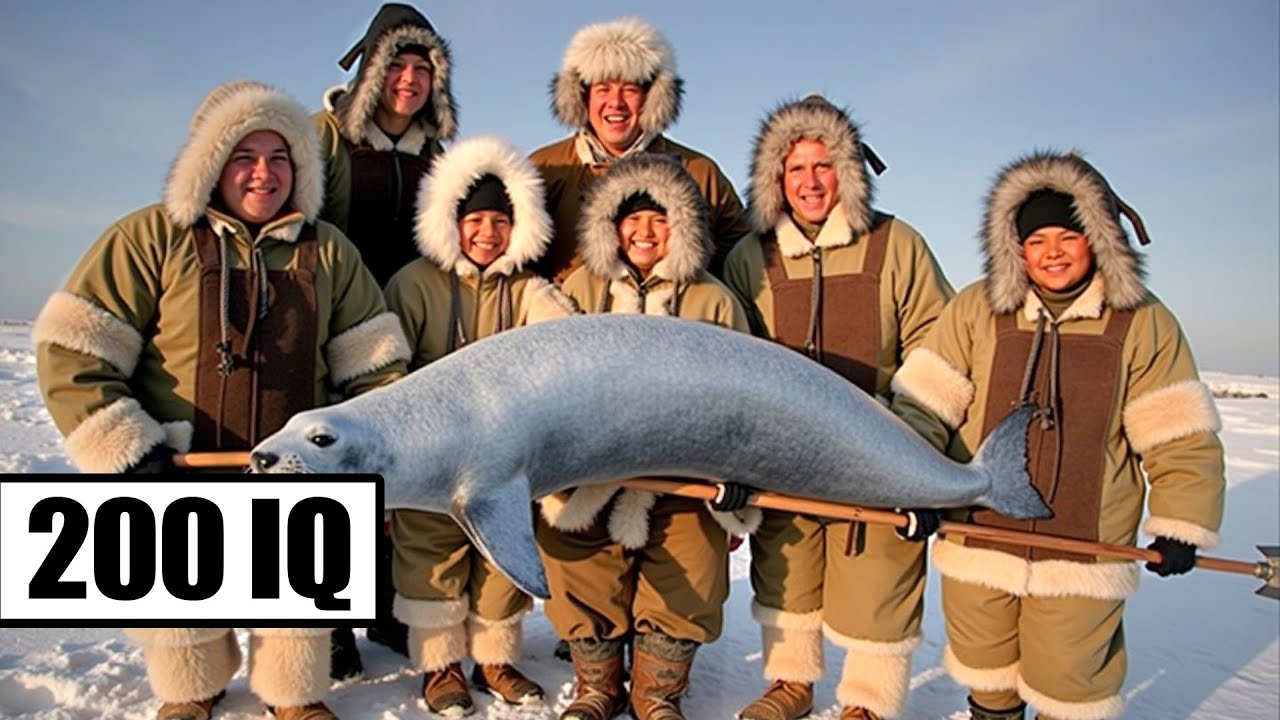 How Inuit Catch Seals With Traditional Weapons - YouTube