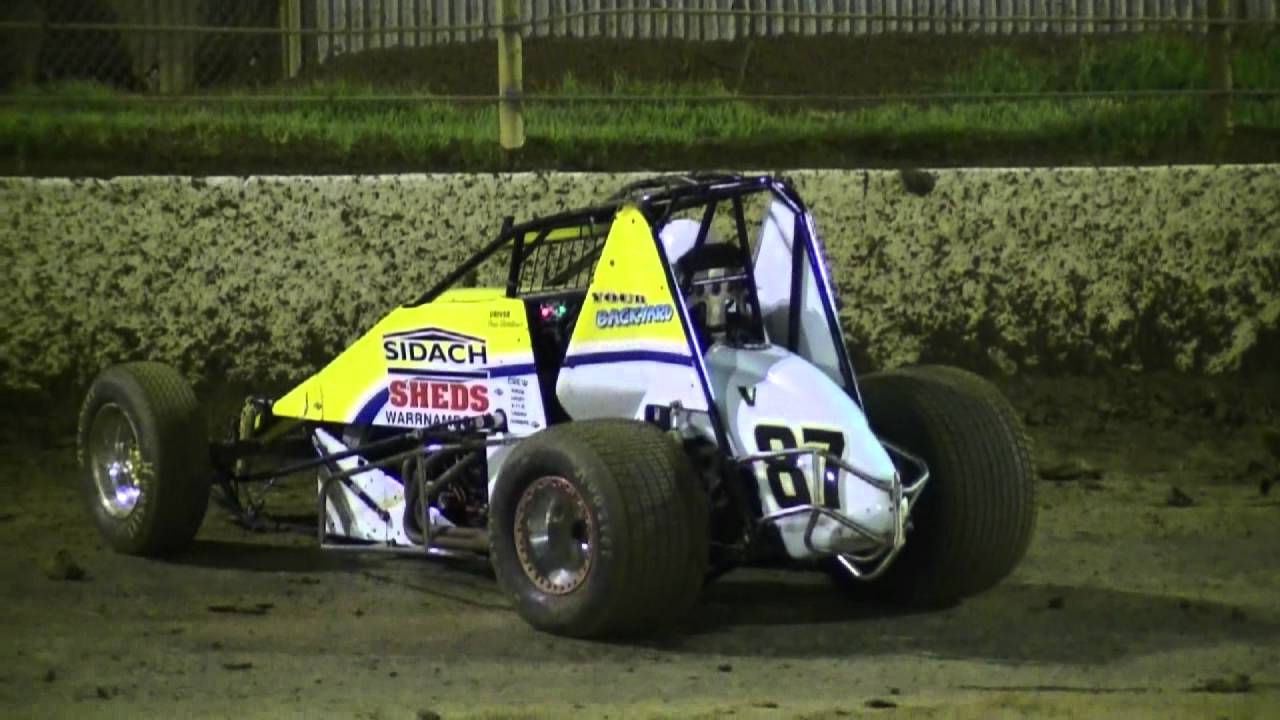 AWSR Paul Robillard Wingless Sprint Crash - Premier Speedway - YouTube