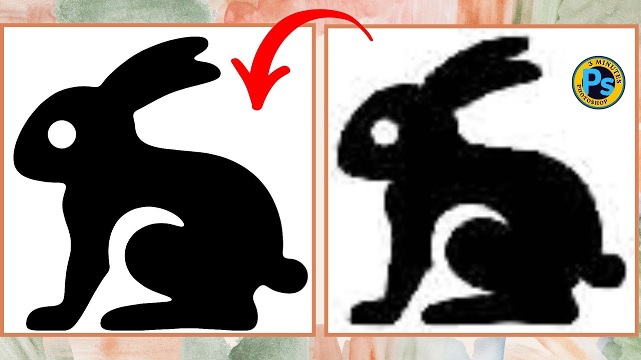 How To Convert Low-Res Logo To High-Res in #photoshop - YouTube