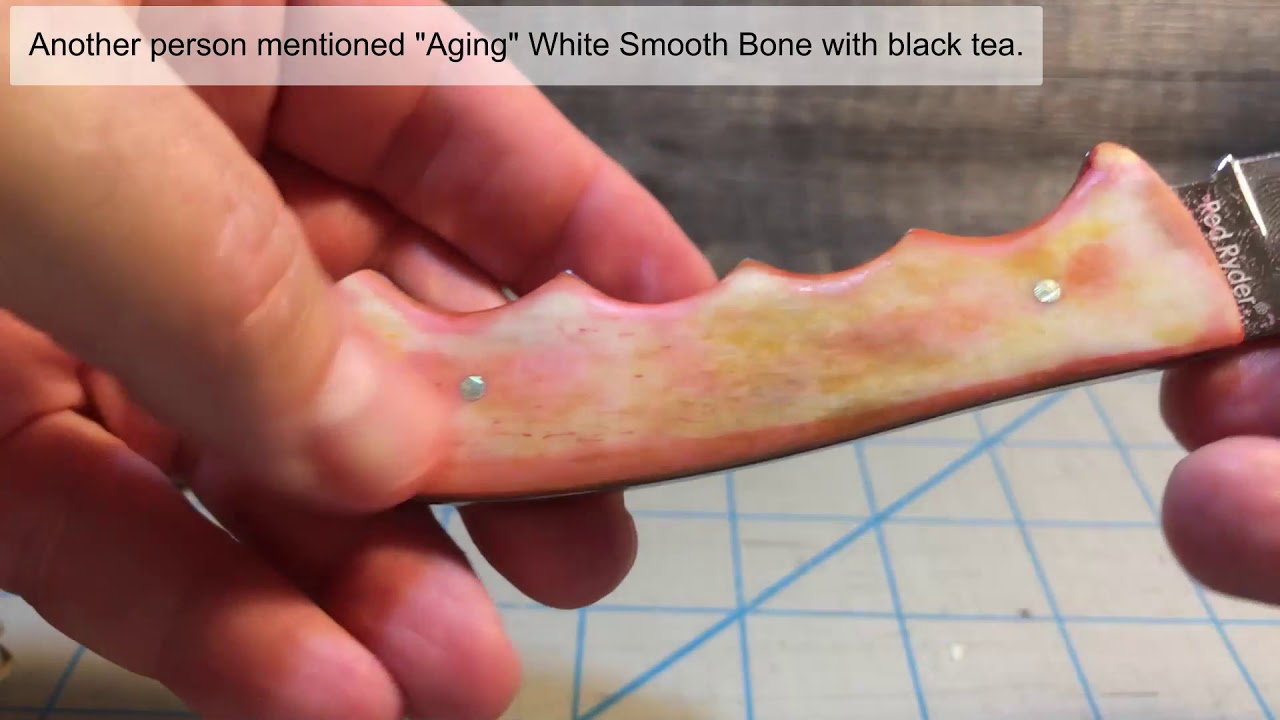 Using Kool-Aid or tea to dye bone - YouTube