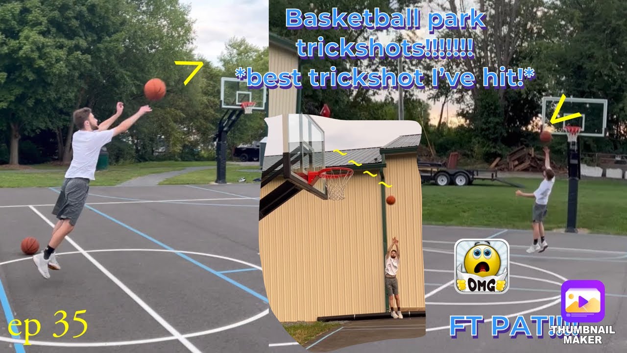 Basketball 🏀 trickshots!! *best trickshot on my channel??* ft Pat ...
