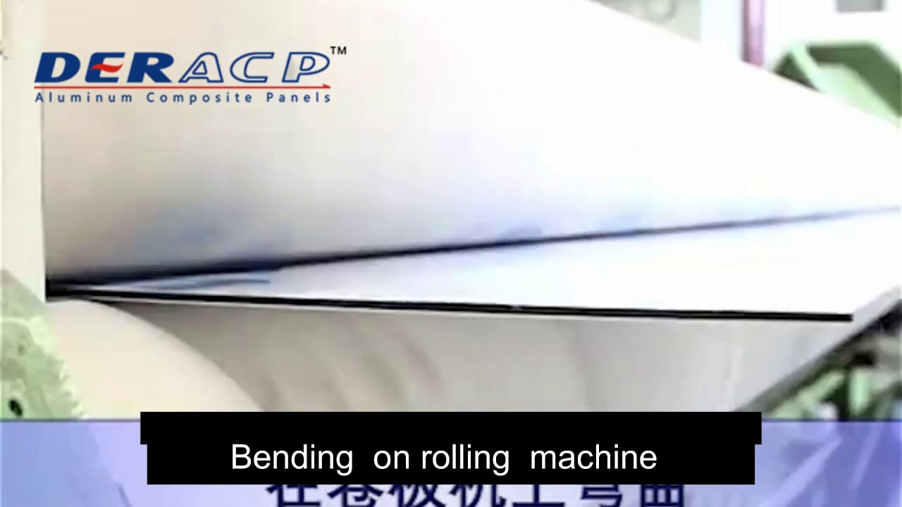 aluminum composite panel bending - YouTube