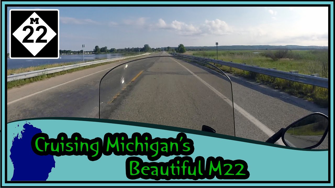 Cruising Michigan's Beautiful M22 Motorcycle Camping - YouTube